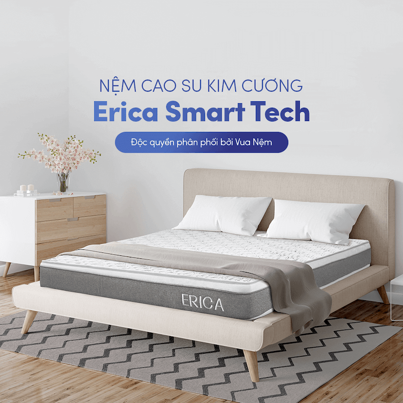 Đánh Giá Chi Tiết Nệm Cao Su Kim Cương Erica Smart Tech - Sleep.Vn